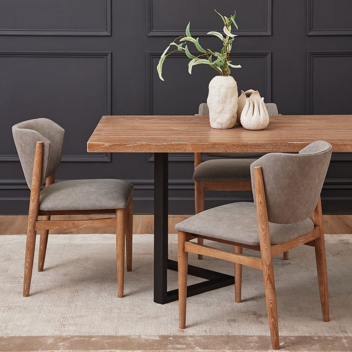 Oak & Canvas Dining Chair | Meadows & Byrne