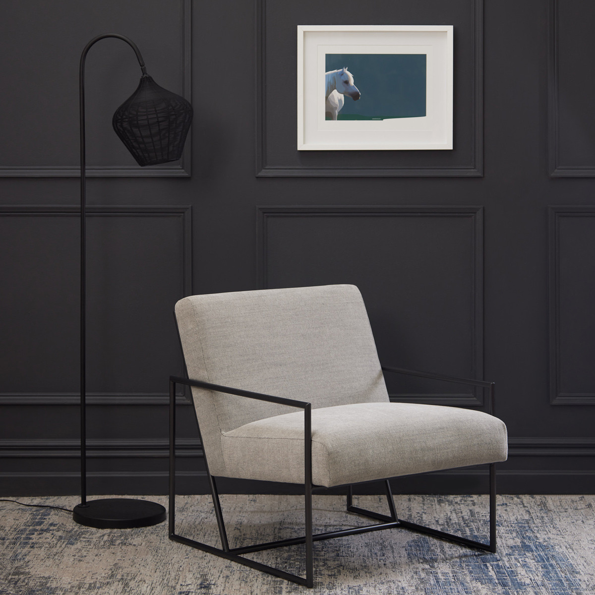 Grey metal chairs store
