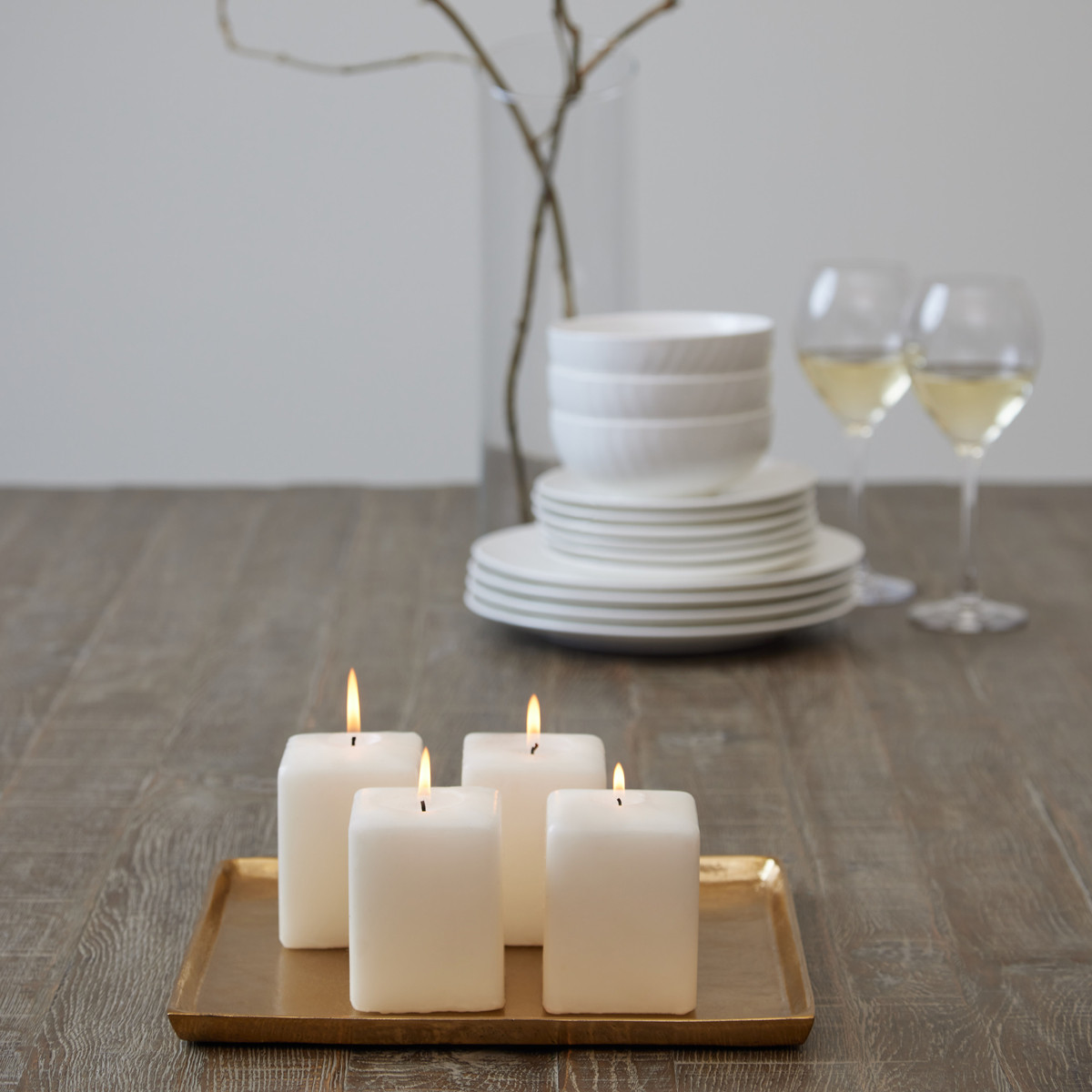 Clara Square Platter - Gold | Meadows & Byrne