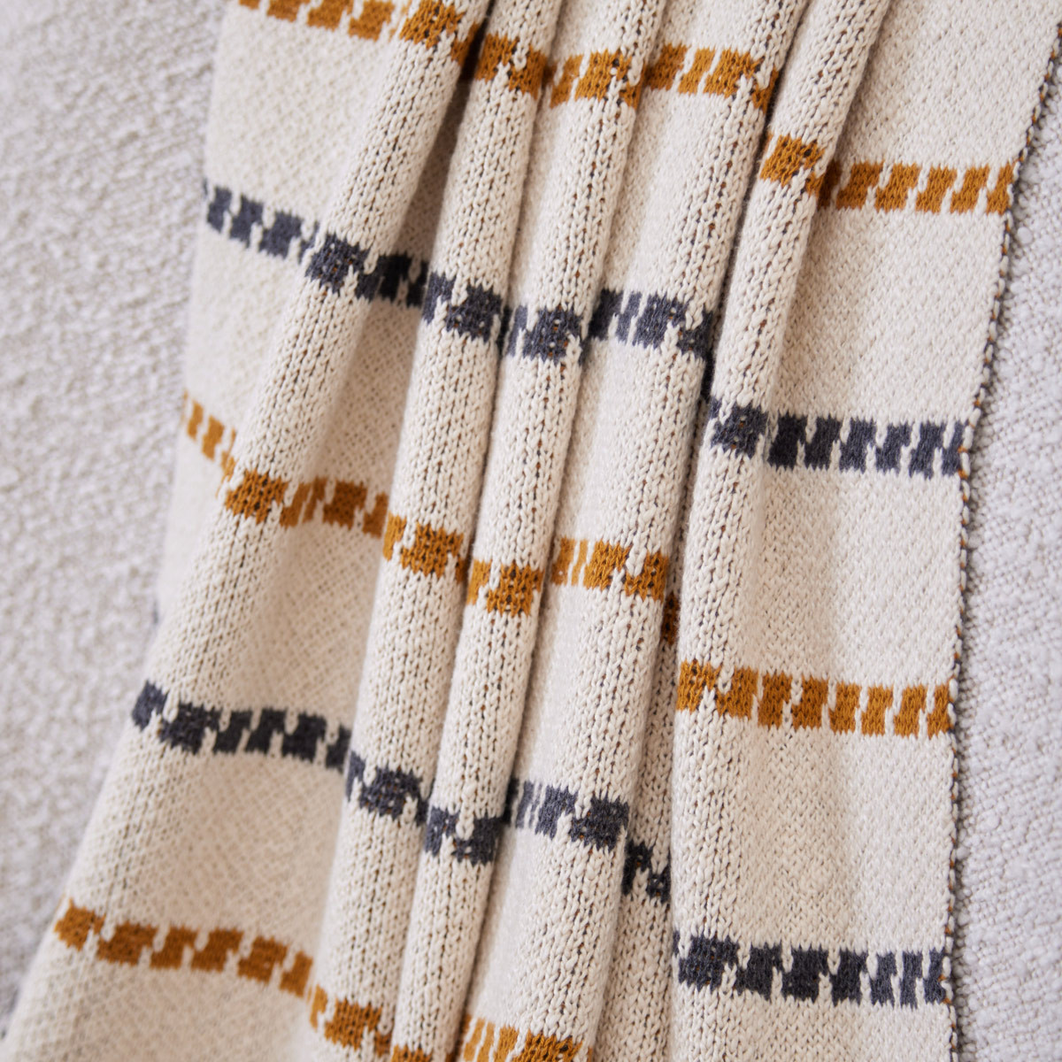 Aztec Throw Mustard Multi