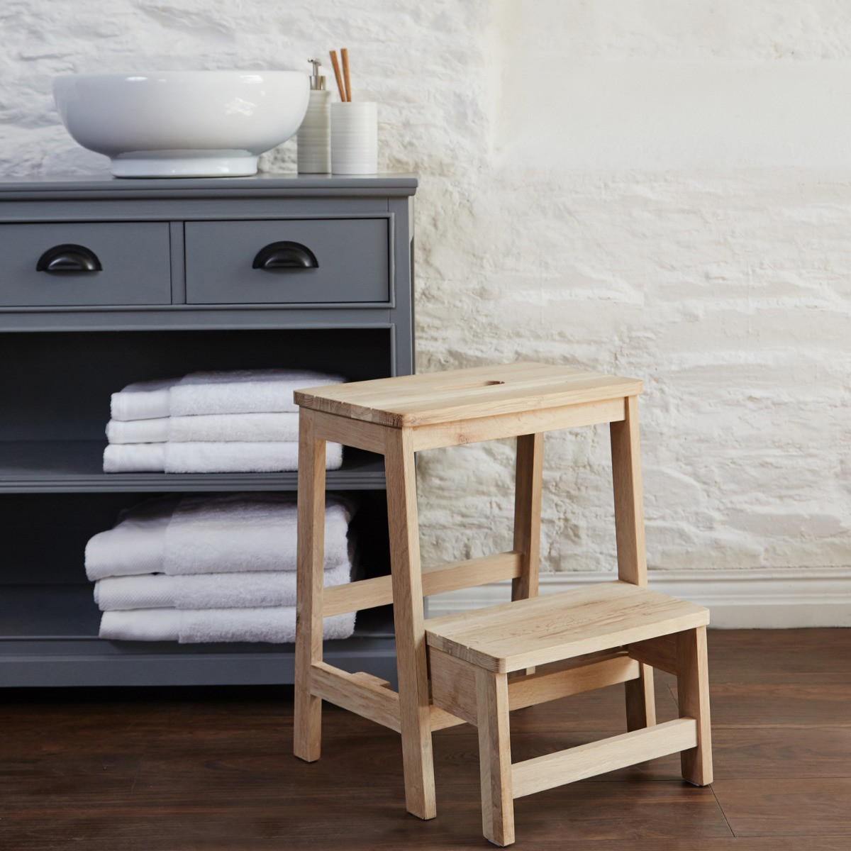 Oak Step Stool | Meadows & Byrne
